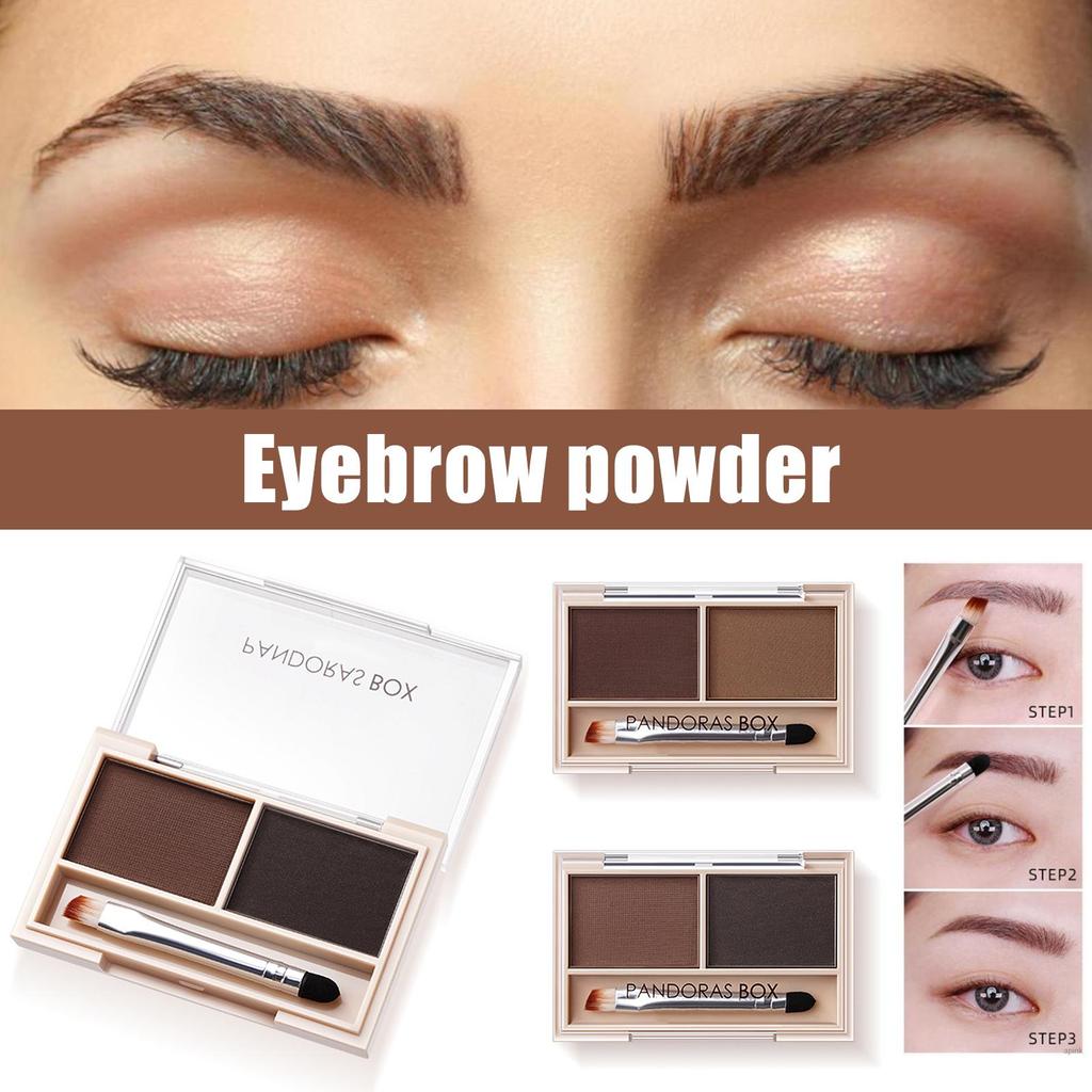 Buy Double Color Eyebrow Powder Eyebrow Stamp Eye Brow Eye Enhancers Up ...