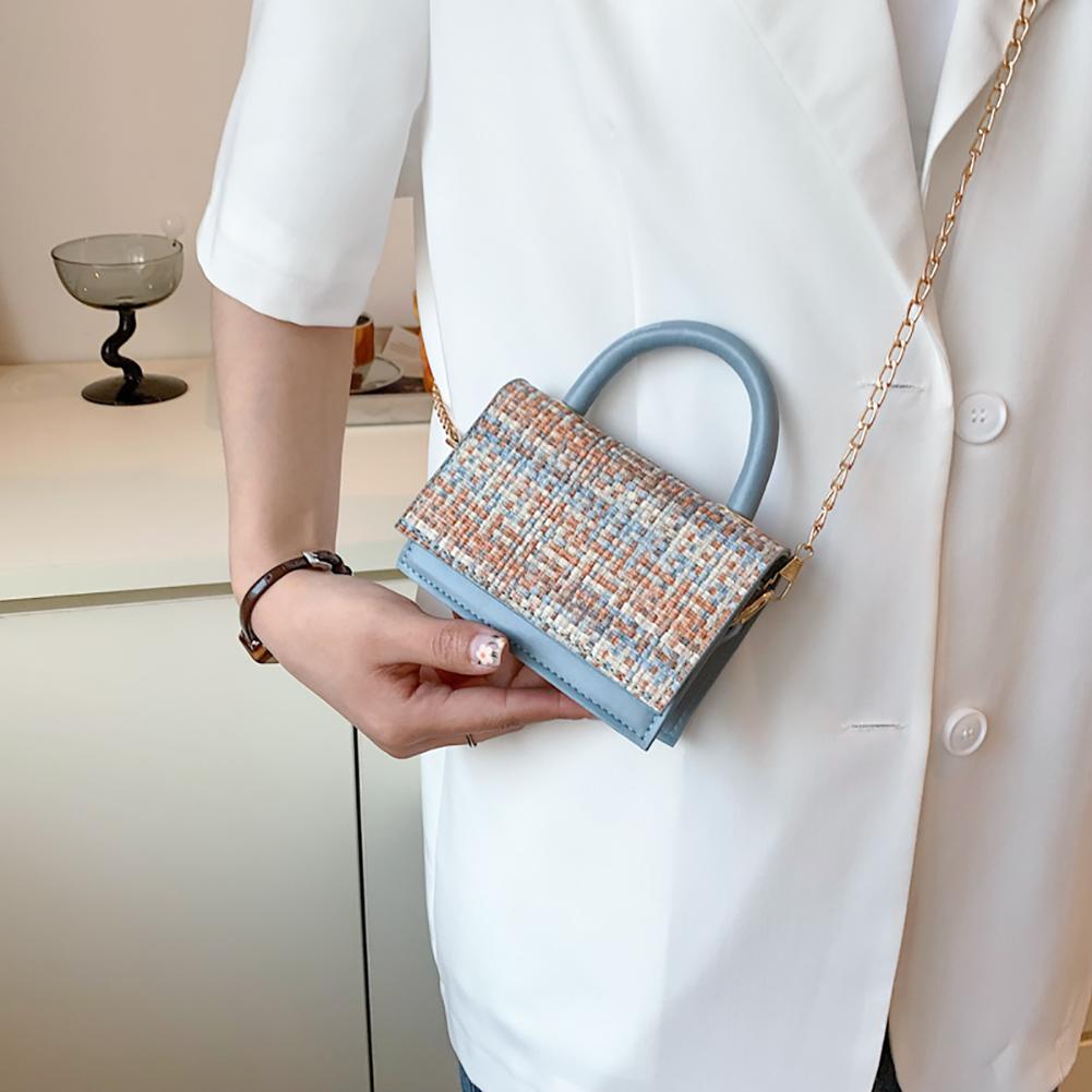 Cheap Fashion Mini Small Crossbody Bag Women Summer Leather Weave Chain ...
