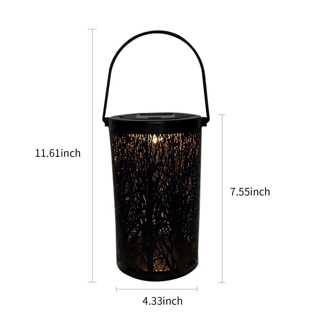 Buy LED Solar Lights Hollow Garden Lights Hanging Tree Shape Projection ...