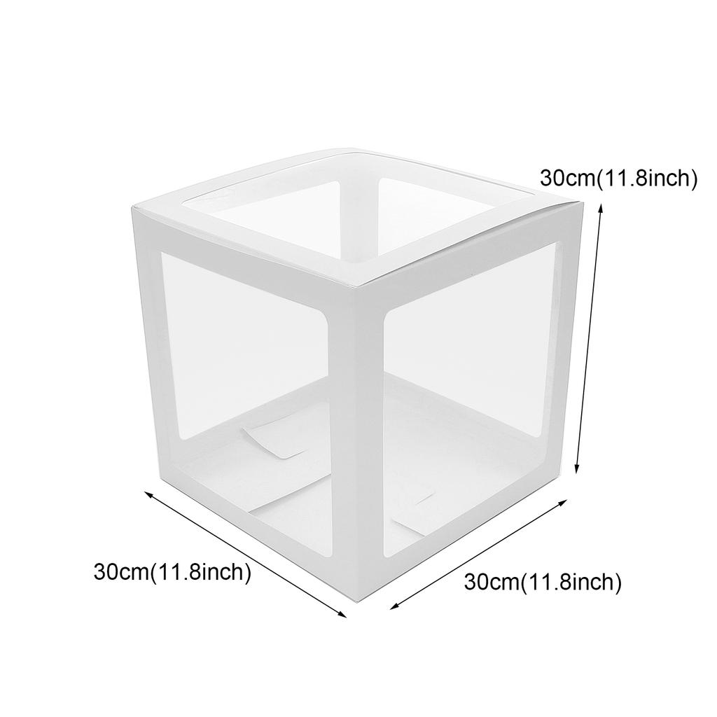 Buy 1set Festive Party Decoration Box Birthday Party Transparent ...