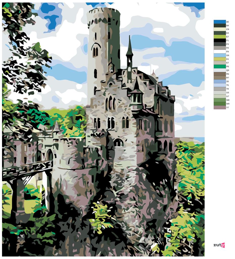 Cheap Zuty - Paint by Numbers - KNIGHT'S CASTLE, 40x50 cm | Joom
