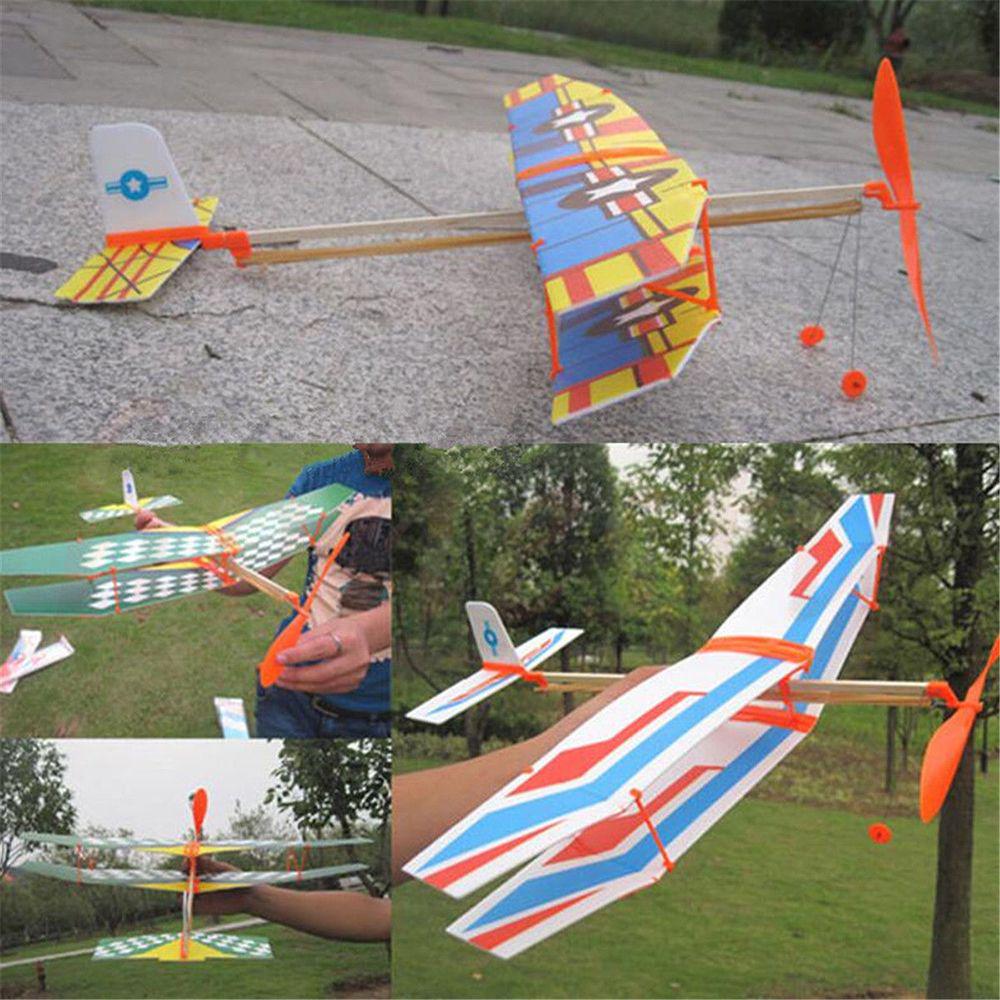 Buy Kids Rubber Band Elastic Powered Flying Toy Plane Glider at ...