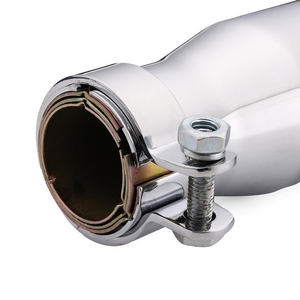 Buy 40.5cm/15.9in Universal Motorcycle Cafe Racer Exhaust Muffler Pipe ...