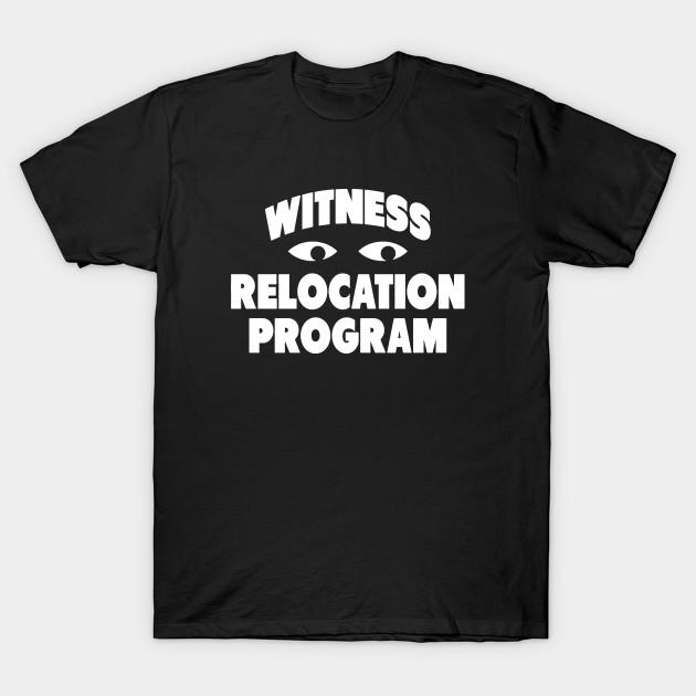 Buy Men Black Print T-shirt Super Large TShirt Witness Relocation ...