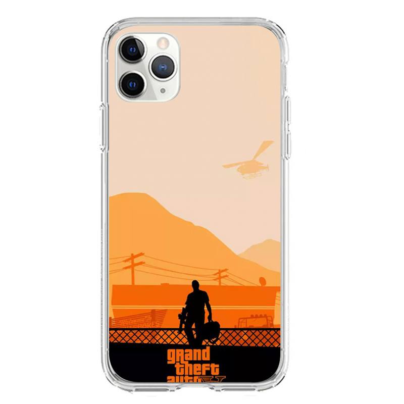 Game GTA V Phone Case For Iphone 7 8 Plus X Xs Max Xr 11 12 13 Mini Pro ...