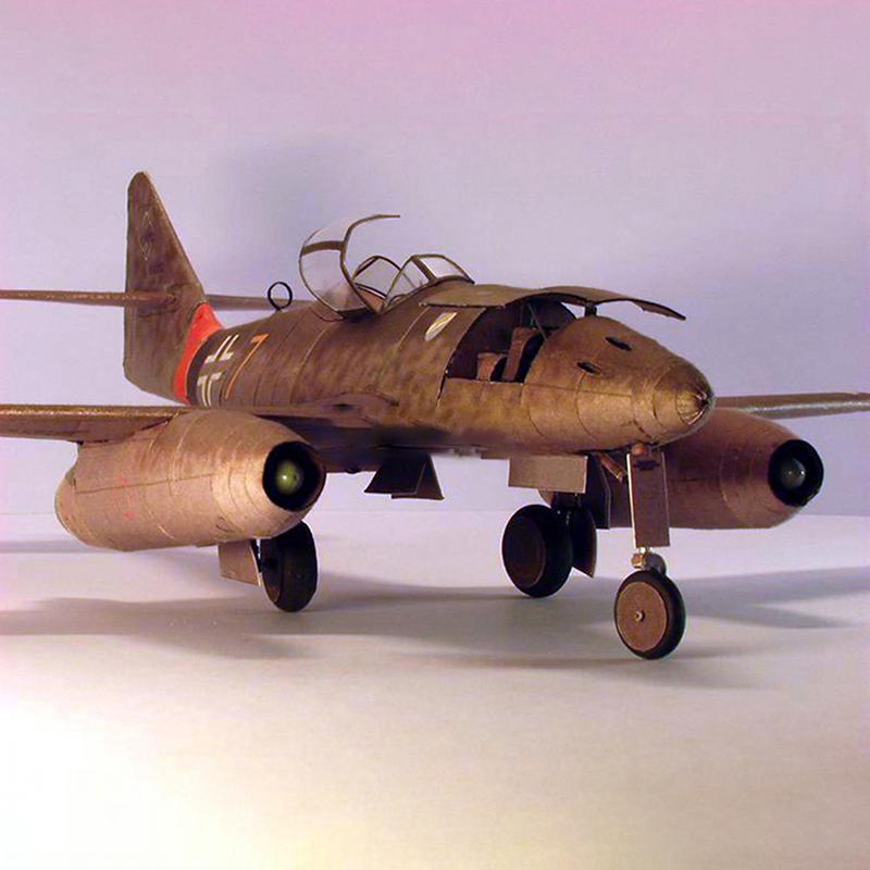 Buy 1:33 Scale German ME-262 Fighter Plane DIY Handcraft Paper Model ...