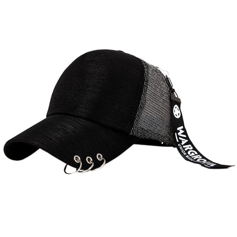 Buy High quality street long baseball cap golf hat and ring bts iron ...