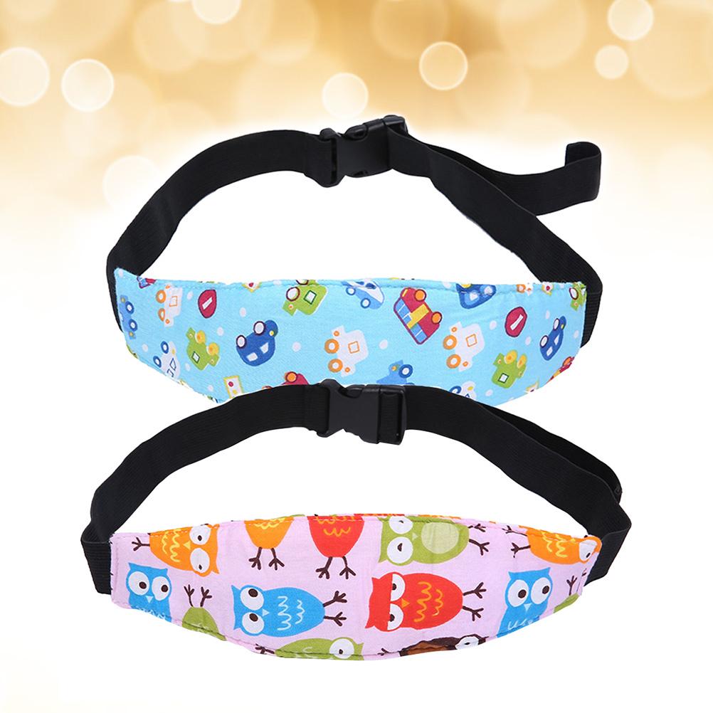 Buy 2Pcs Car Seat Head Support Band Safty Seat Fixing Band Adjustable ...