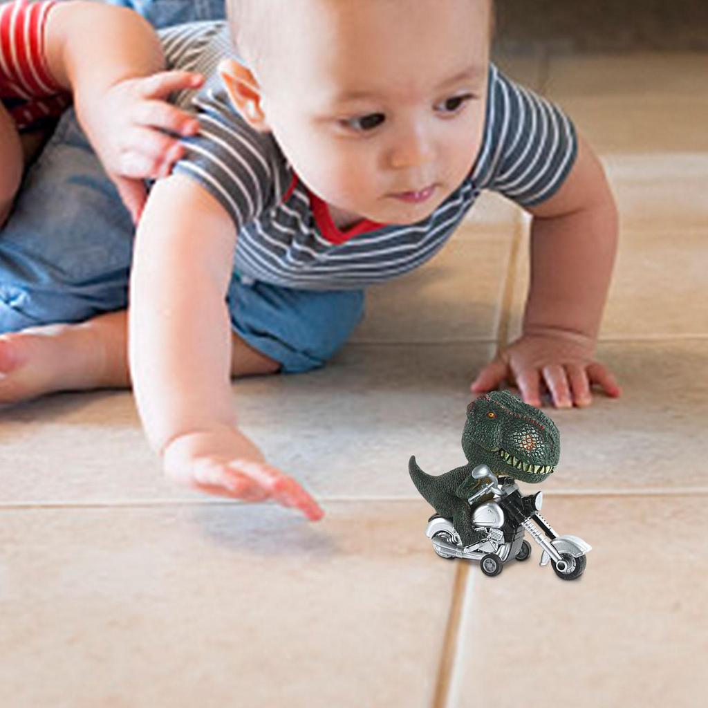 Buy Dinosaur Motorcycle Toy - Animal Friction Car Toys - Mini Dinosaurs Figures, Interesting ...