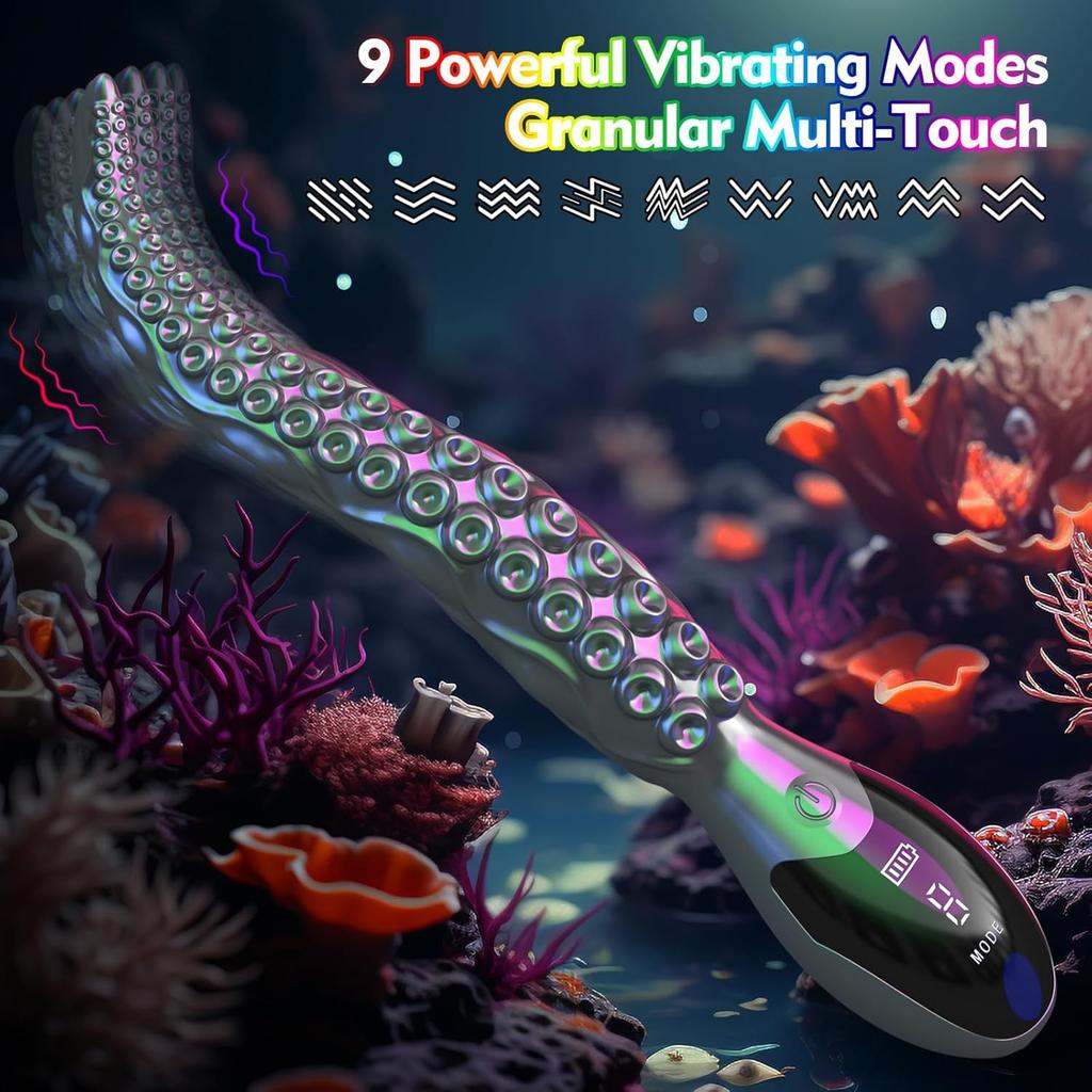 Buy Powerful Octopus Tentacle G-Spot Dildos LED Display Octopus ...