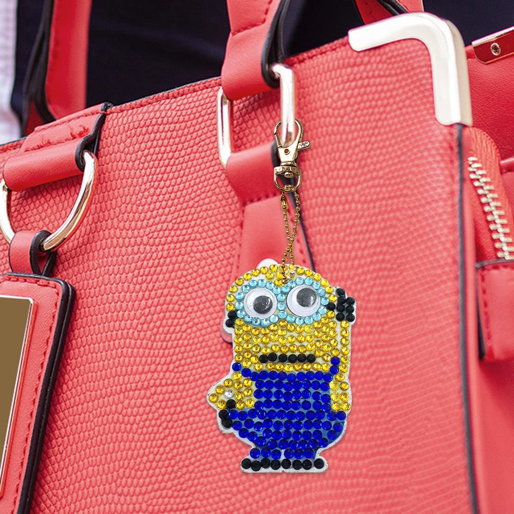 Buy 4pcs DIY Diamond Painting Key Chain Full Drill Keyring Women Bag ...