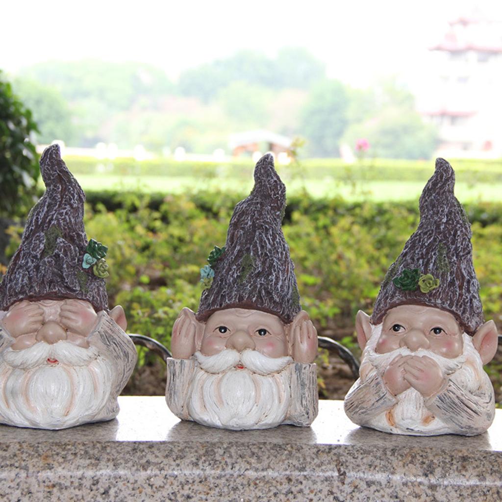 Buy Miniature Resin Elf Figurine Mini No Look No Listening No Saying ...