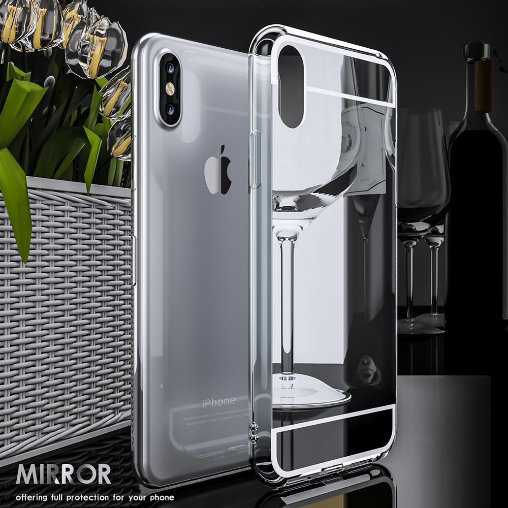 Buy Slim Mirror Rubber Crystal Back Cover Protection Mobile Phone Case ...