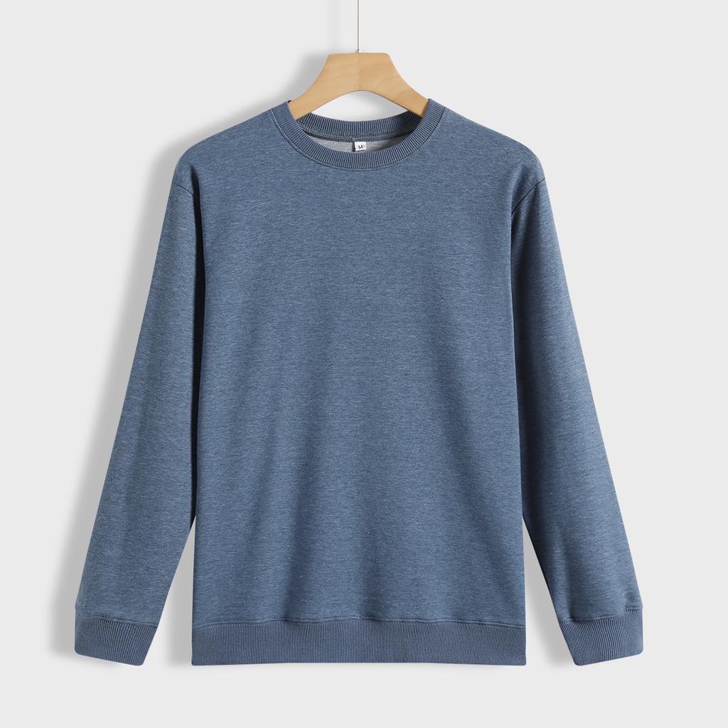 Cheap Women Fashion Solid Color Round Neck Pullover Head Long Sleeve ...