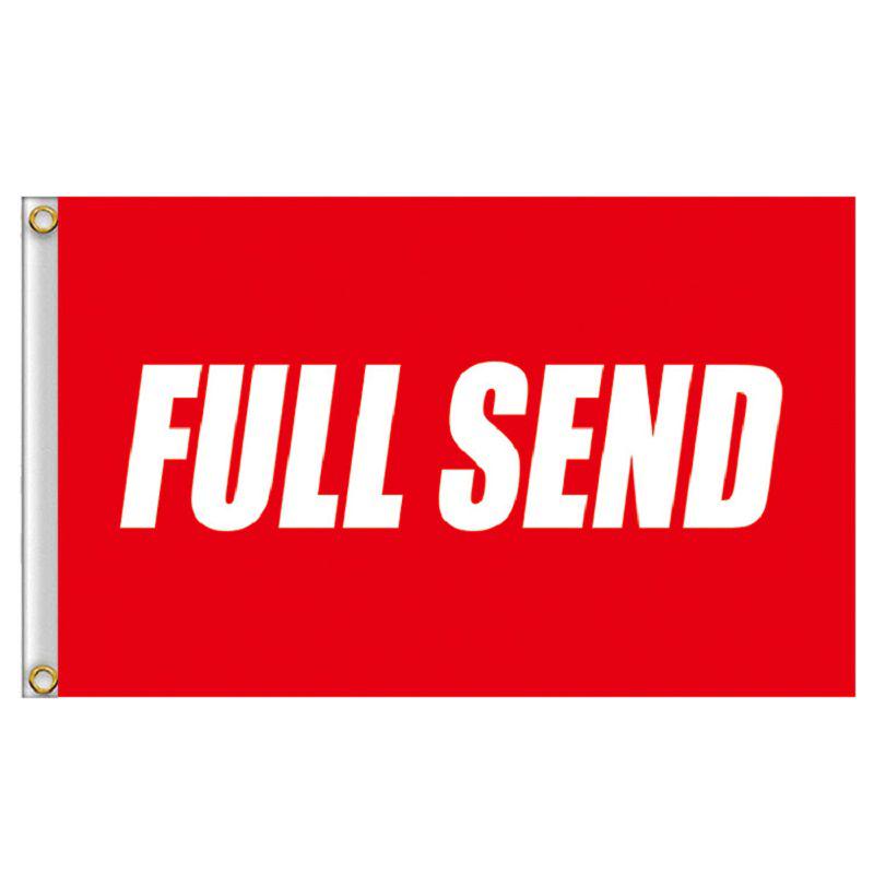 Cheap 3x5 Feet Full Send Flag Banner Nelk Nelkboys for The Boys Black ...