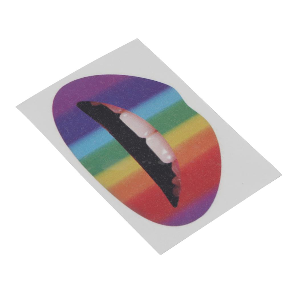Artistic Lip Sticker Lines Lip Tattoos Temporary Sticker For Stage ...