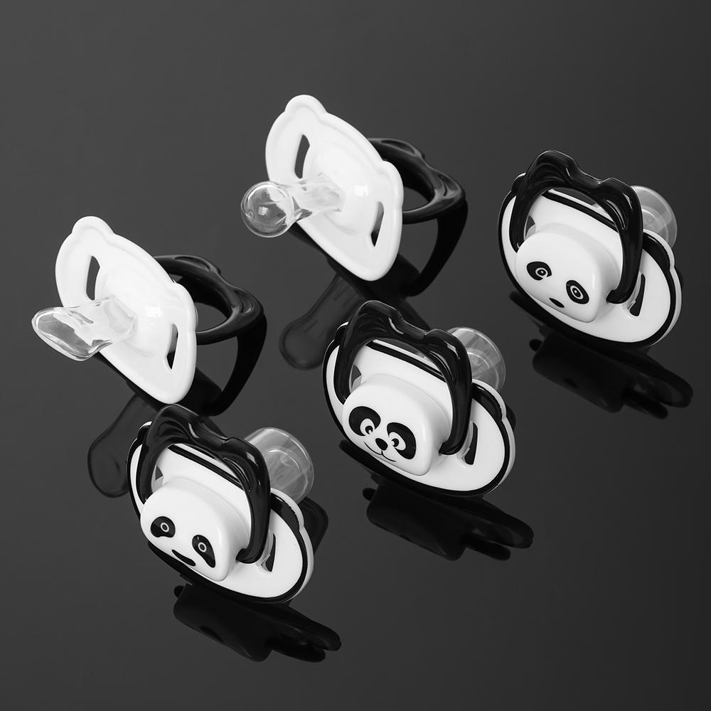 New Safety Panda Cartoon Animals Silicone Nipple Chew Baby Pacifier ...