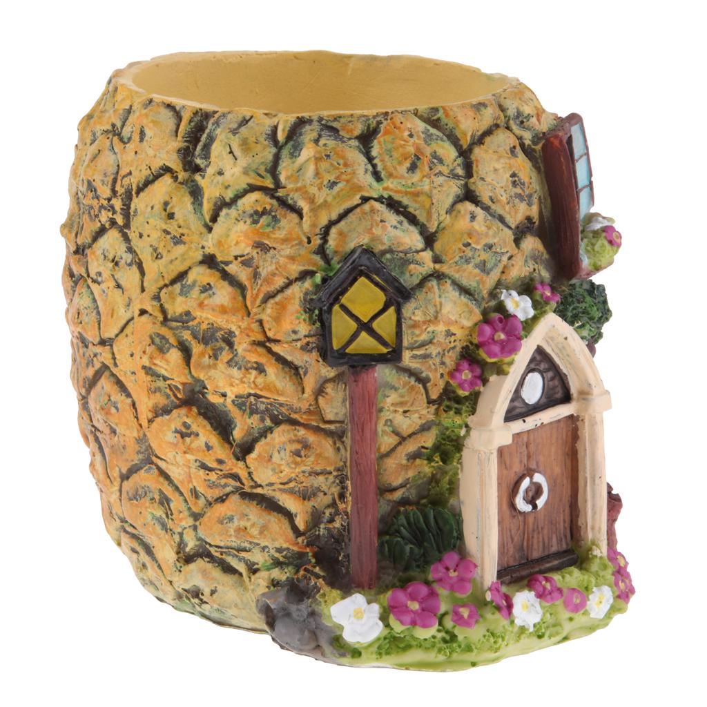 Buy Succulent Plant Flower Bed Pot Box Garden Planter Pineapple (Dark ...