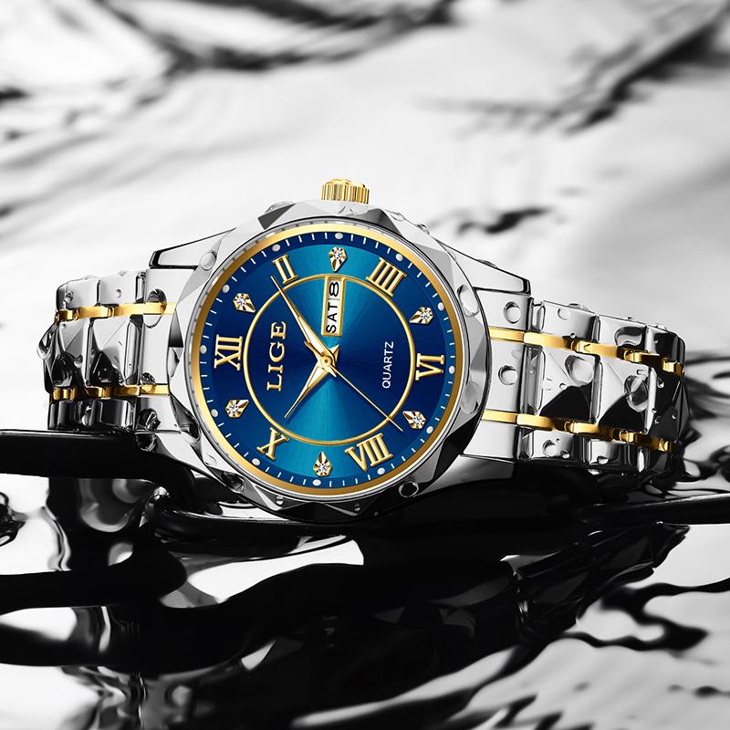 Cheap LIGE New Stainless Steel Men Watch Fashion Leisure Business ...