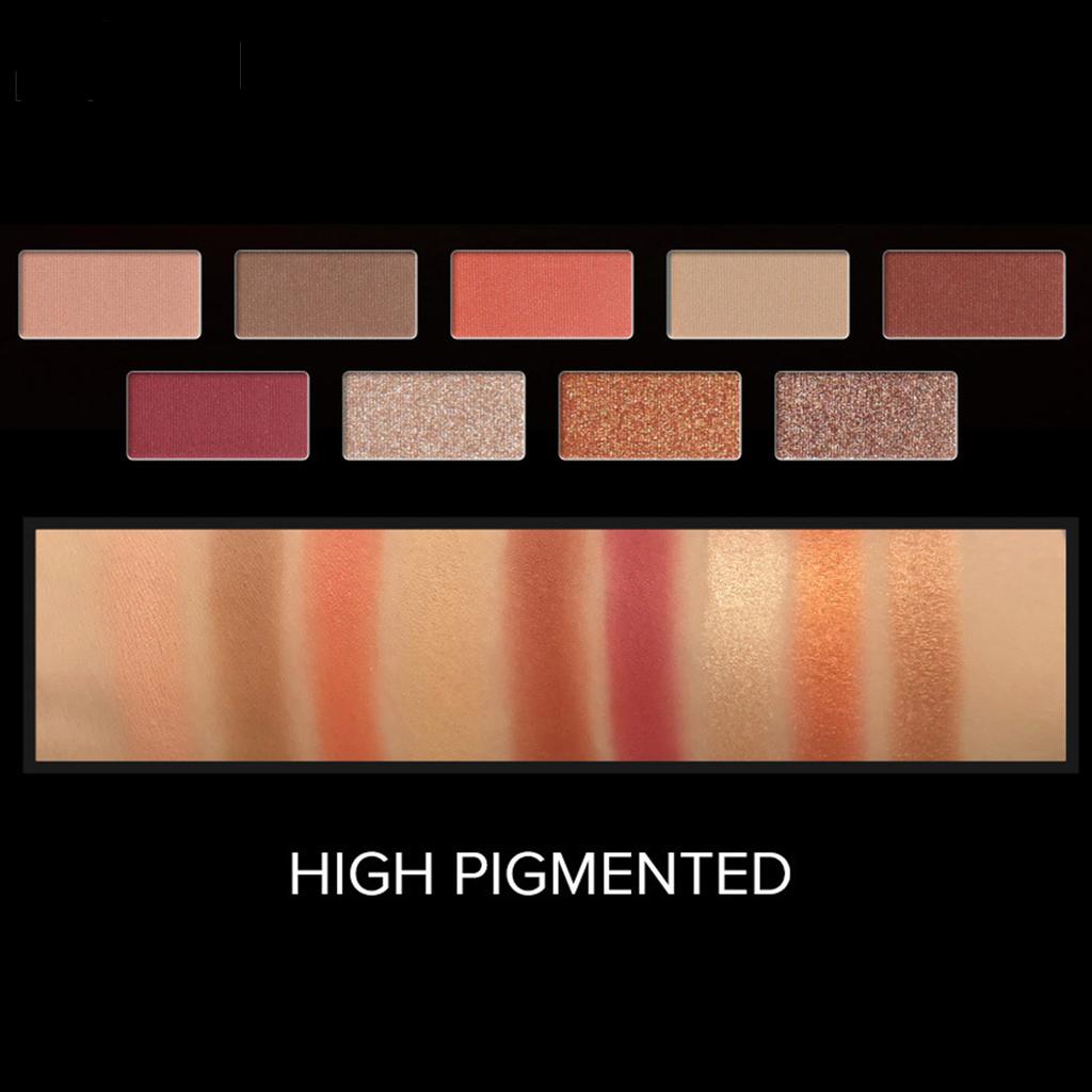 Buy Popfeel 9 Colors Matte Palette Glitter Pearlescent Eyeshadow at ...