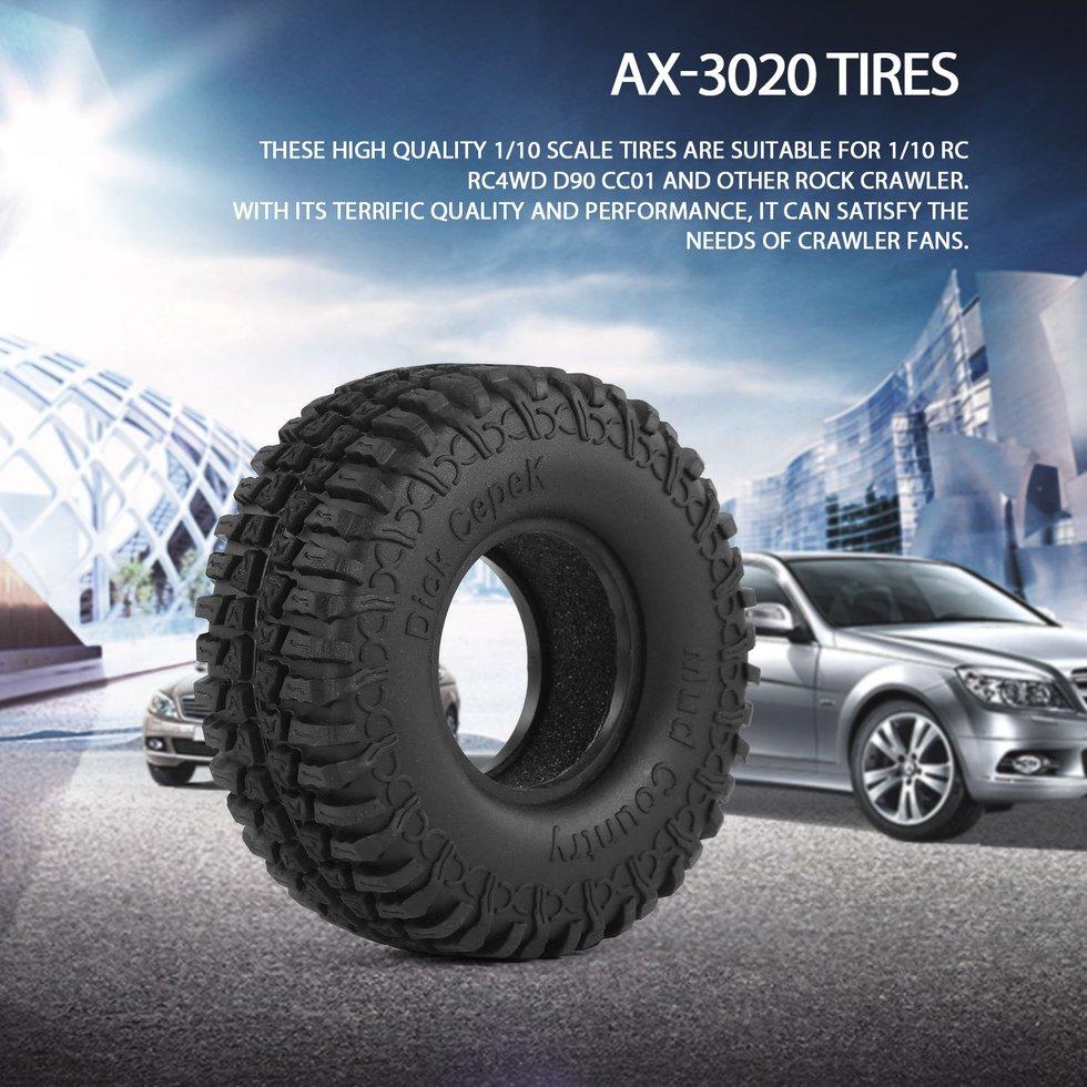 4Pcs Austar 3020 1.9Inch Tires Tyres For D90 Cc01 1/10 Rc Crawler Car ...
