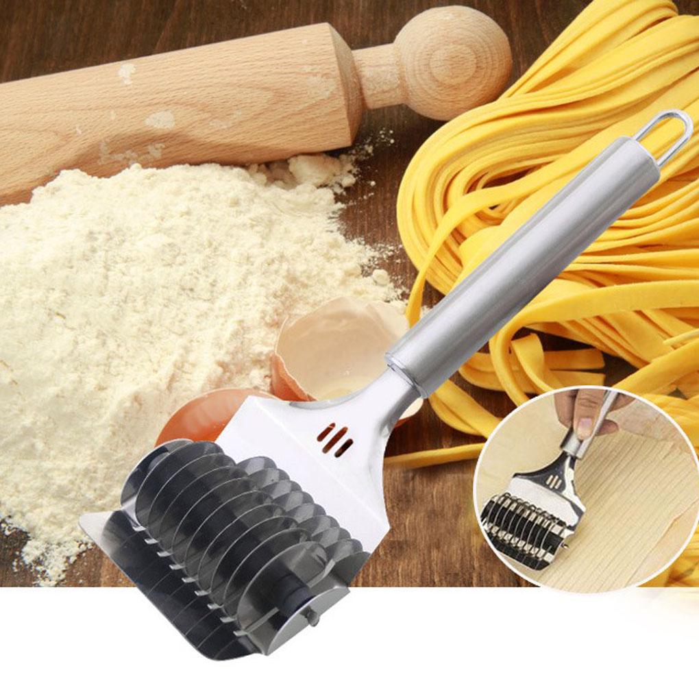 Noodle Lattice Roller Kitchen Spaghetti Maker Stainless Steel Manual ...