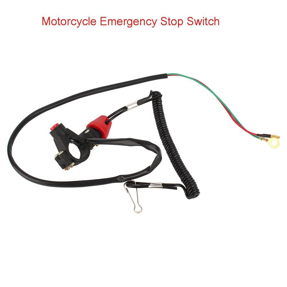 Buy Universal Motorcycle Engine Emergency Stop Switch Lanyard for ATV ...