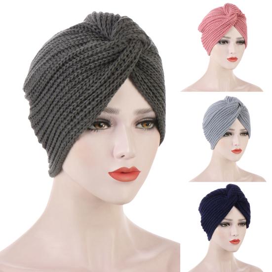 Turban Cap Elastic Cold Resistant Washable Practical Women Knitted ...