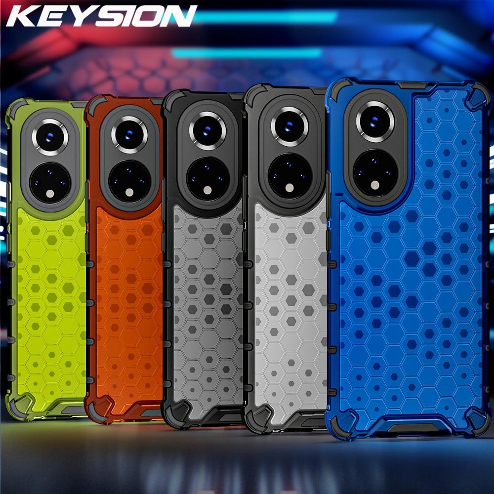 Buy KEYSION Shockproof Armor Case for Honor 50 Lite X20 Transparent ...