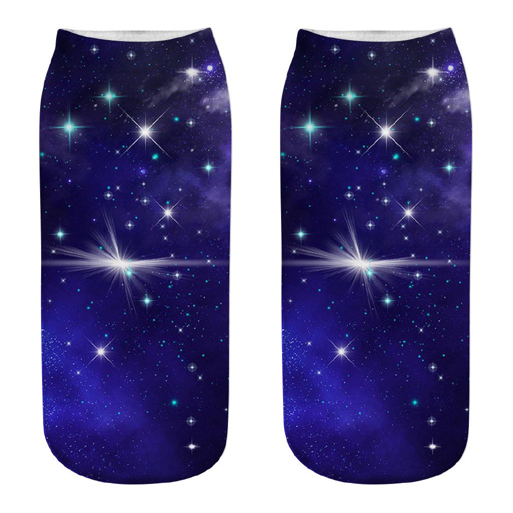 Buy Starry Sky 3D Printed Short Ankle Socks at affordable prices — free ...