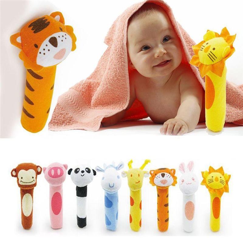 Buy 2pcs Cute Baby Educational Toys BIBI Stick Grip Newborn Animal Baby ...