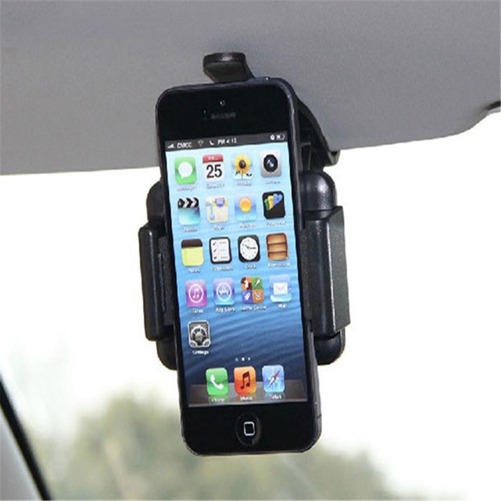 Car Sun Visor Phone Holder For Samsung Galaxy Iphone – buy at low ...