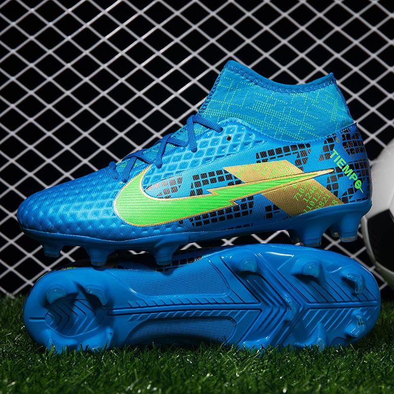 Buy Men's Outdoor Soccer Shoes High-top Comfortable Sports Shoes ...