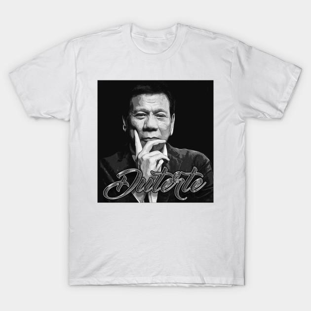 Buy T Shirt Women Rodrigo Duterte Philippine President Harajuku Print ...