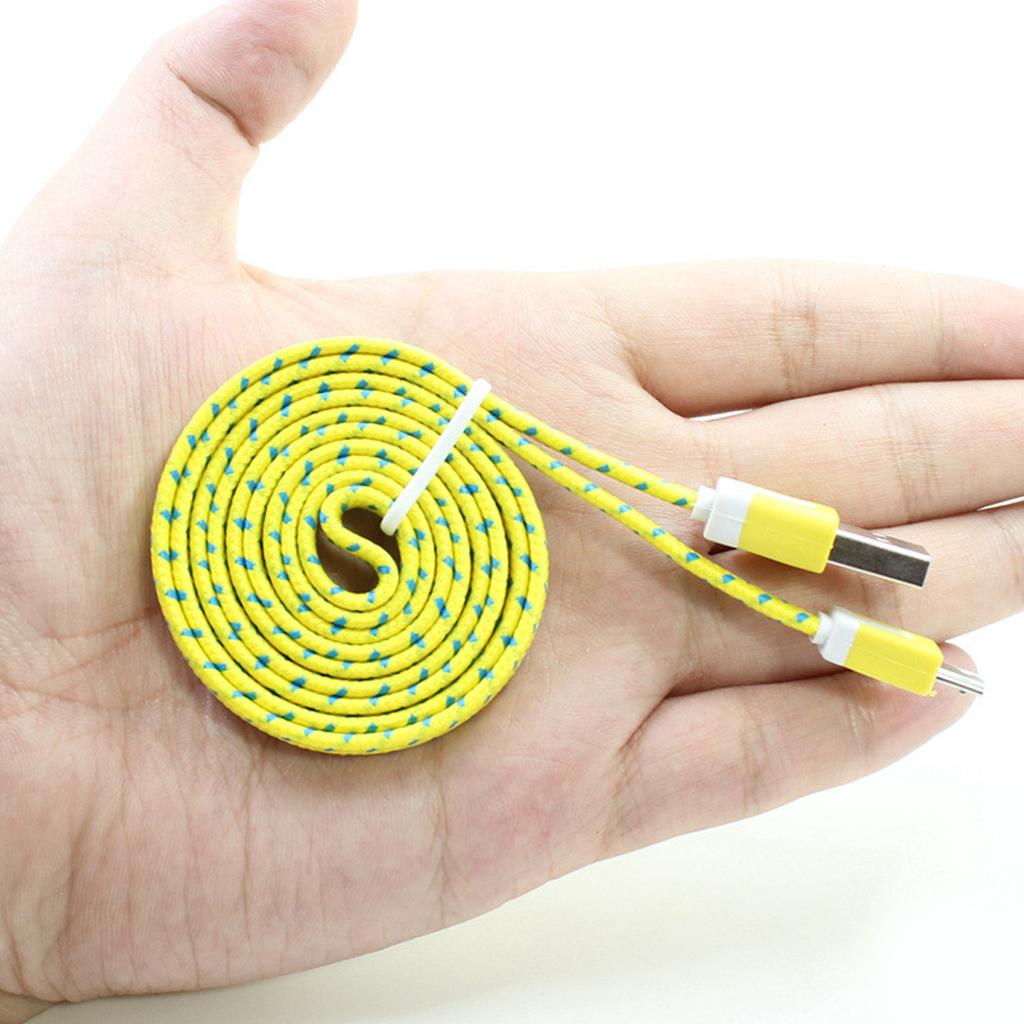 Buy V8 Connector 3FT Rope Micro USB Fast Charger Wire Charging Sync ...