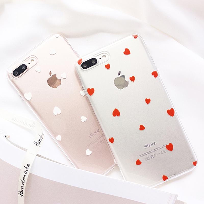Buy Cute Love Heart Phone Case For iphone 7 Case For iphone 6S 6 7 8 ...