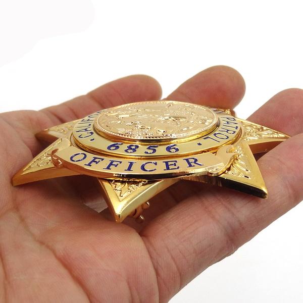 Buy US California Highway Patrol Officer Badge Police Badge NO. Props ...