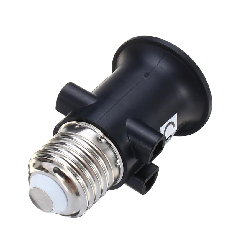 Buy 1/3Pcs PBT Fireproof E27 Bulb Adapter Lamp Holder Base Socket with ...