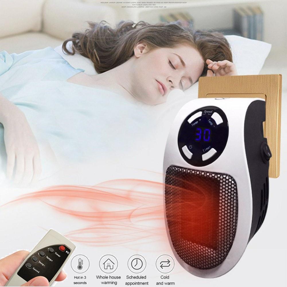 Buy Portable Electric Mini Heater Wall-Outlet Mini Electric Air Heater ...