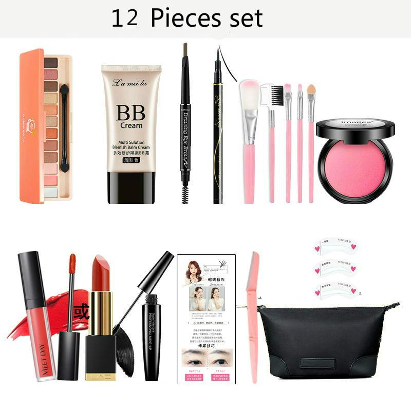 Buy 12-piece Makeup Set Complete Set for Novice Beauty Tools Light ...
