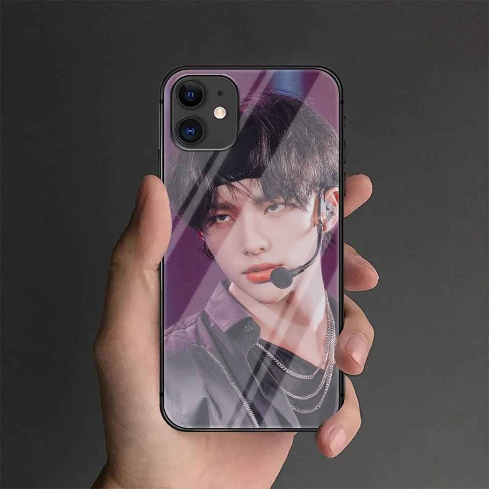 Stray Kids Hwang Hyunjin Tempered Glass Phone Case Cover For IPhone ...