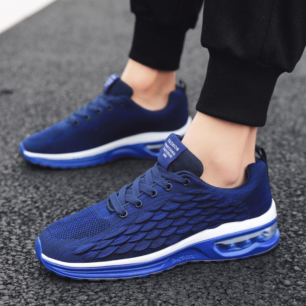 Buy ssejrn Men's Summer Air Mesh Sneakers Lightweight Air Cushion Lace ...