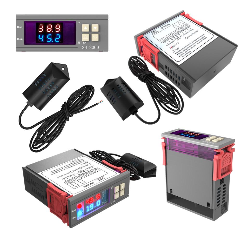 DC 12-72V/AC 110 -230V 10A SHT2000 LED Digital Thermometer Hygrometer ...