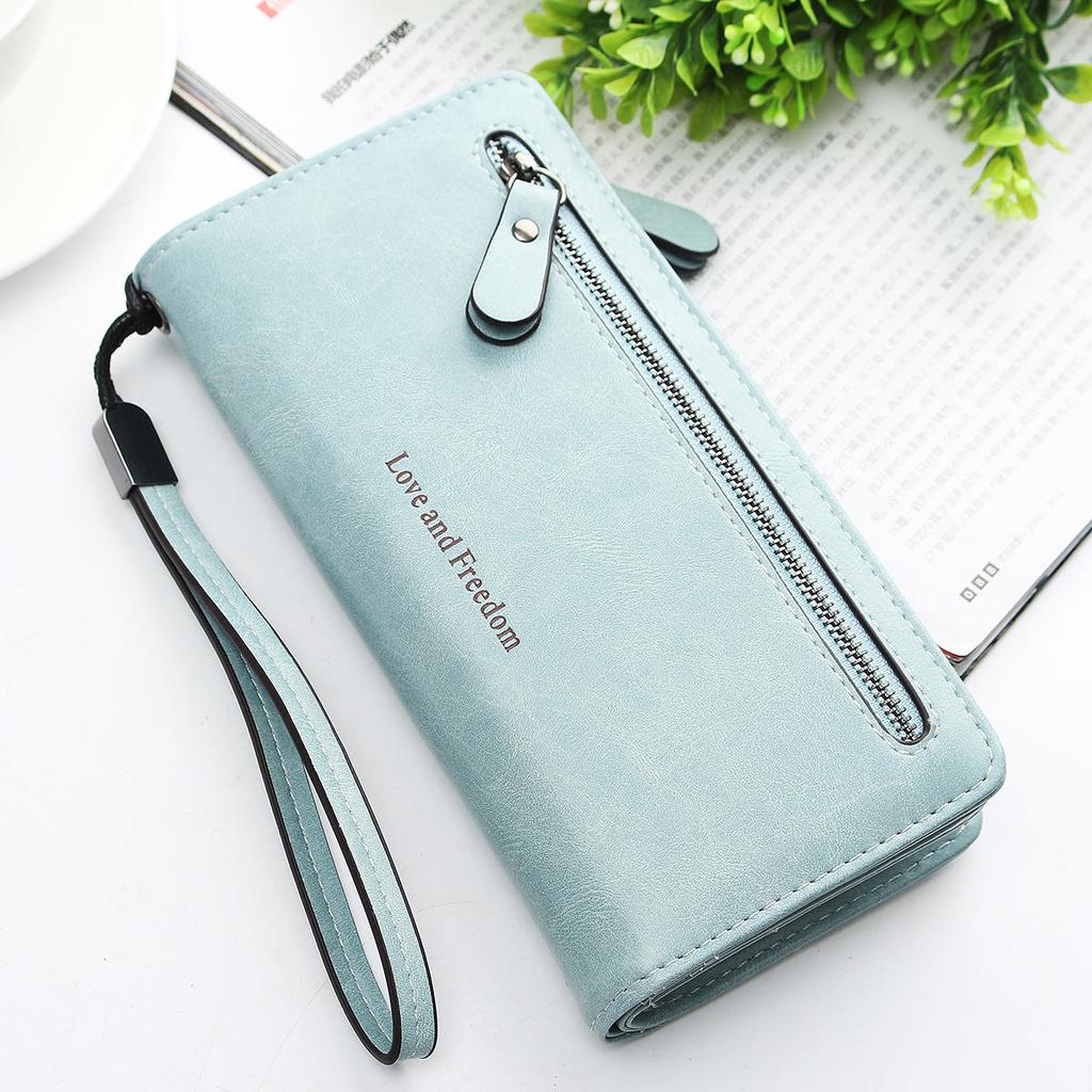 20cm/7.9inch Women Retro Zipper Long Purse Portefeuille Geldb?rse Card ...