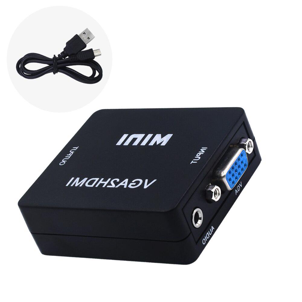 Buy TISHRIC Mini VGA to HDMI Converter for VGA2HDMI Adapter 1080P HDTV ...