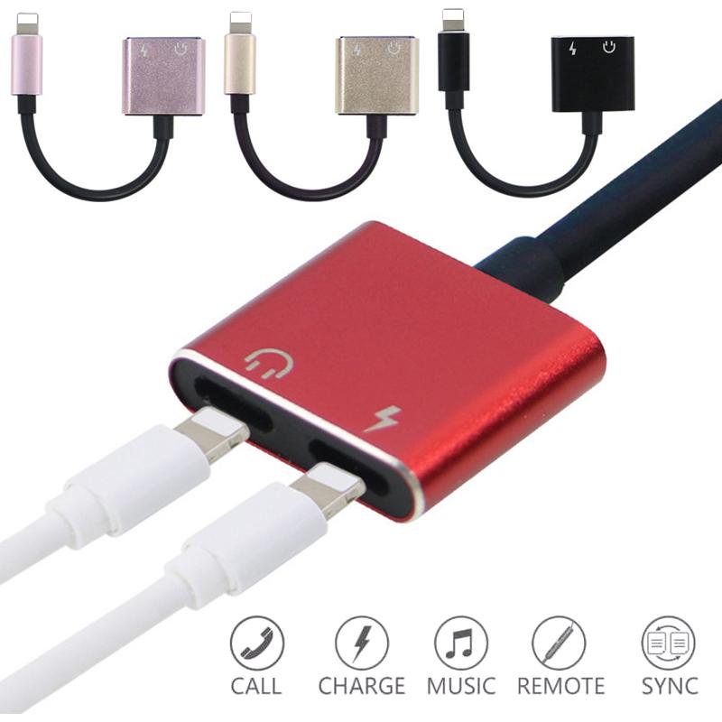 Buy Dual Lightning Adapter Charging Splitter Audio Cable at affordable ...