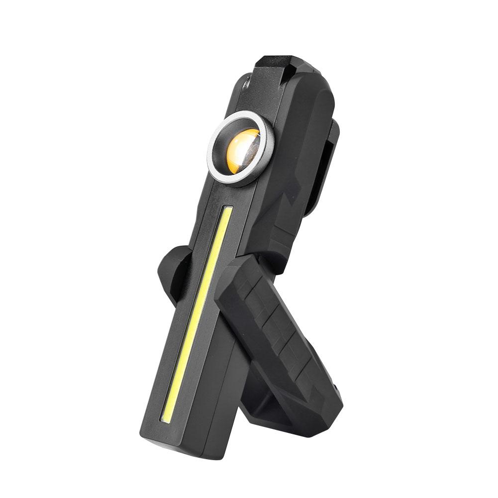 Buy Folding Working Flashlight USB Rechargeable COB LED Electric Torch ...