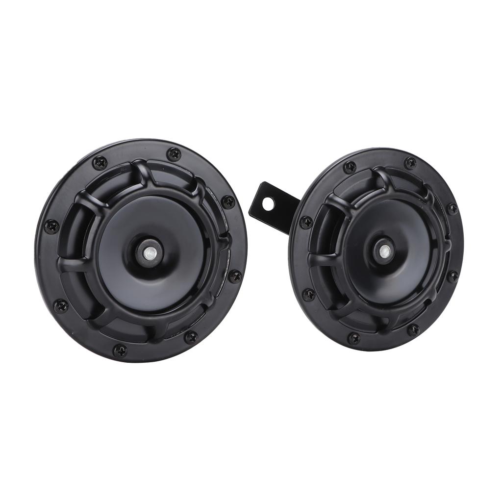 Buy Pair 120mm 115DB Snail Horn Universal Black for Car Motorcycle ...