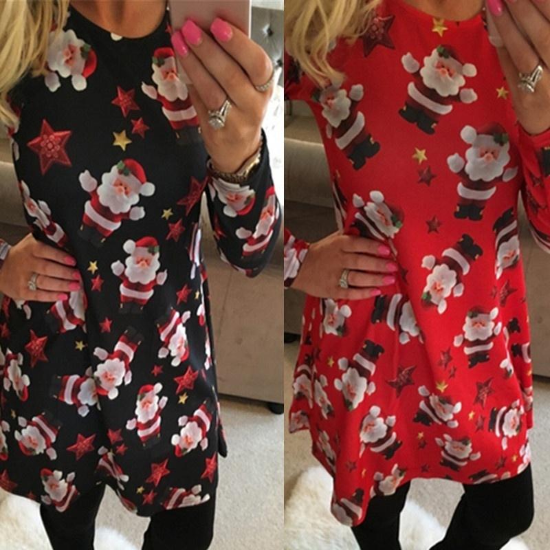 Buy Santa Claus Dress Women New Year Christmas Party Vestidos Long ...