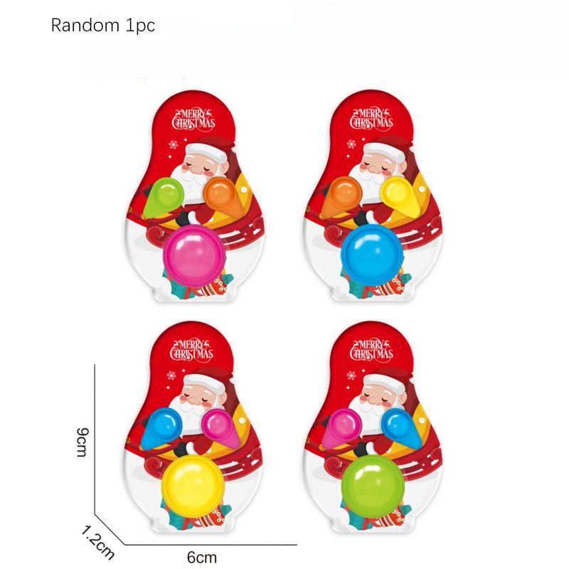 Buy Xmasit Simple Fidget Christmas Toy Dimple Push Bubble Santa Elk ...